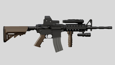 Second Life Marketplace - FULL PERM Scripted M4A1 MOD 2 NB Tactical ...