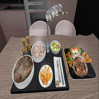 Second Life Marketplace - ABG Oxtail Dinner Tray