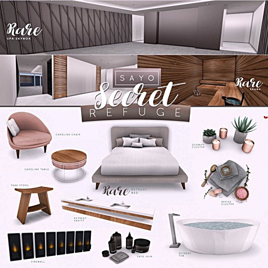 Second Life Marketplace - SAYO - Secret Refuge Gacha - CAROLINE CHAIR ...