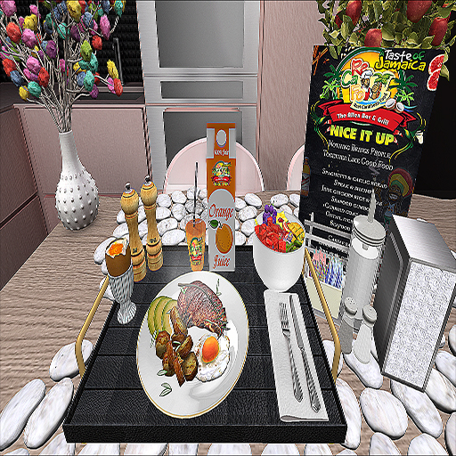 Second Life Marketplace - ABG Steak and Eggs Breakfast Serving Tray-1
