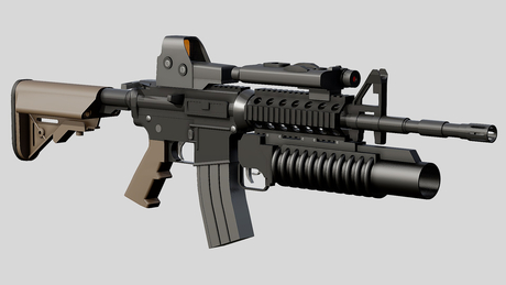 Second Life Marketplace - FULL PERM Tactical ASSAULT RIFLE M4A1 M 203 ...