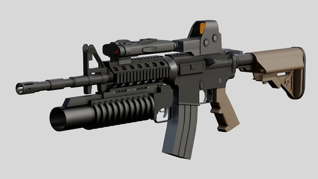 Second Life Marketplace - Scripted M4A1 M203 M5 Tactical Assault Rifle ...