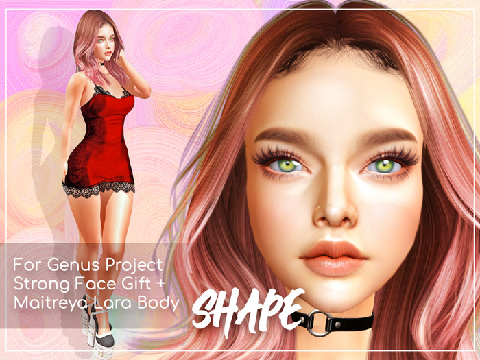 Second Life Marketplace - .:CuTe:. Shape Dayana {Genus Strong Gift Head}