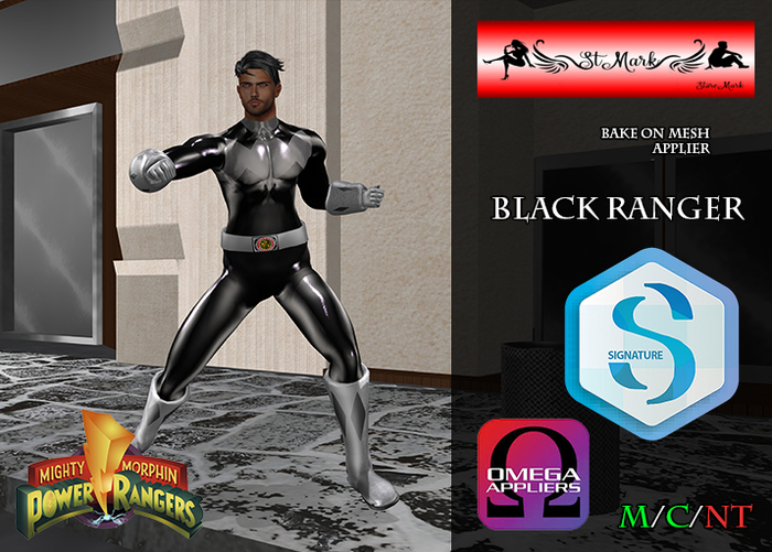 Second Life Marketplace - Black ranger Boy (signature/omega/bom)