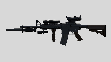 Second Life Marketplace - FULL PERM Tactical ASSAULT RIFLE M4A1 MOD 3 ...
