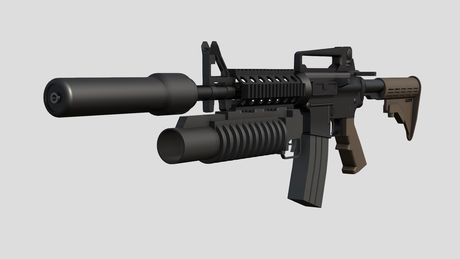 Second Life Marketplace - FULL PERM Scripted M4A1 MOD Sil Tactical ...