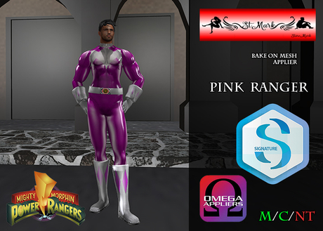 Second Life Marketplace - Pink ranger Boy (signature/omega/bom)