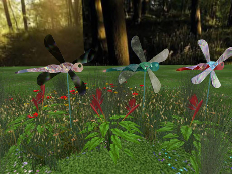 Second Life Marketplace - The animated Dragonflies & the garden Patch-Box