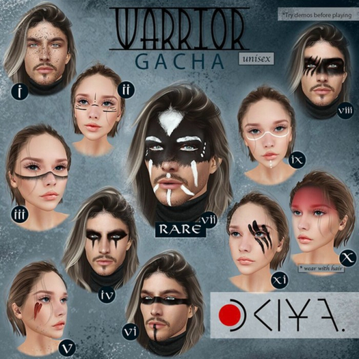 Second Life Marketplace - OKIYA. Warrior gacha (6) - female - BOM
