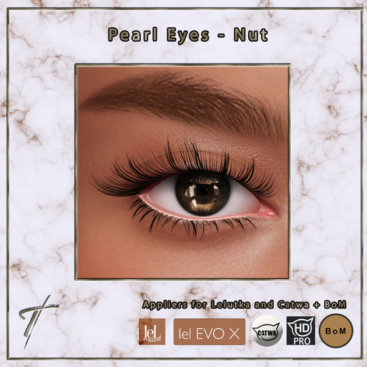 Second Life Marketplace - Tville - Pearl Eyes *nut* for Lelutka EVO ...