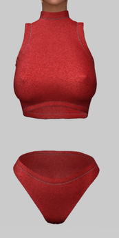 Second Life Marketplace - [Xprs] - Bri Velvet Set Red Maitreya