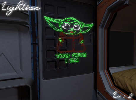 Second Life Marketplace - *Lightson* Baby yoda neon