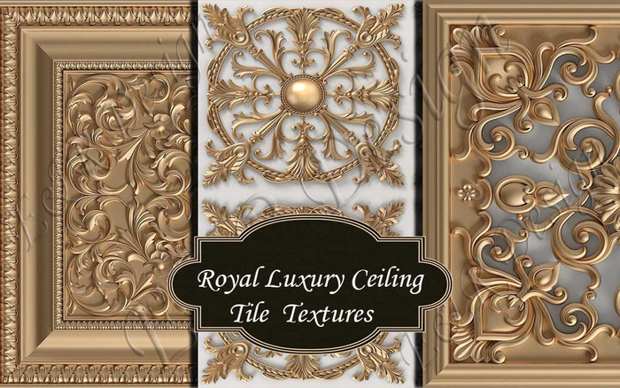 Second Life Marketplace - Royal Luxury ceiling tile texture seamless A