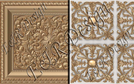 Second Life Marketplace - Royal Luxury ceiling tile texture seamless A