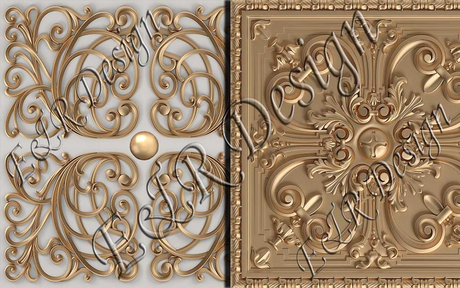 Second Life Marketplace - Royal Luxury ceiling tile texture seamless B