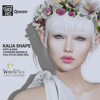 Second Life Marketplace - { wren's nest } Kalia Shape for Catwa Queen