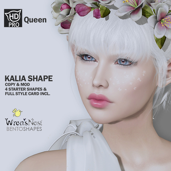 Second Life Marketplace - { wren's nest } Kalia Shape for Catwa Queen