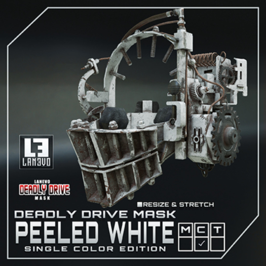 Second Life Marketplace - [LANEVO] Deadly Drive Mask (Peeled White)