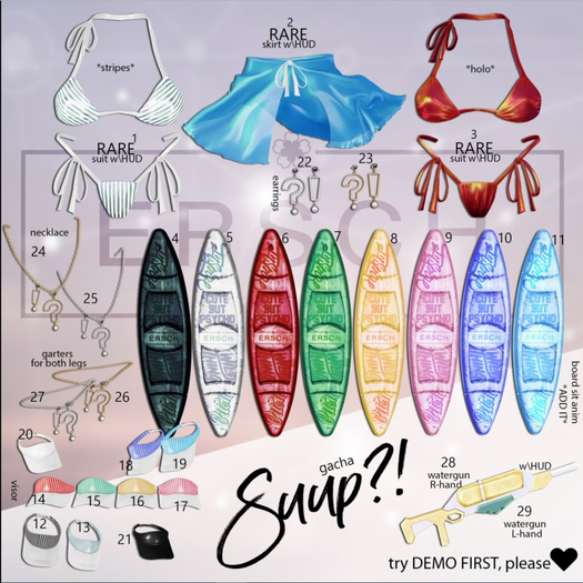Second Life Marketplace - 12. ERSCH - Suup Gacha {unrigged} visor ...