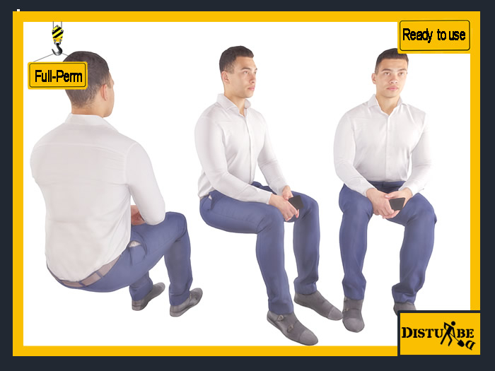 Second Life Marketplace - ::DisturbeD:: Remi Sitting Businessman ...