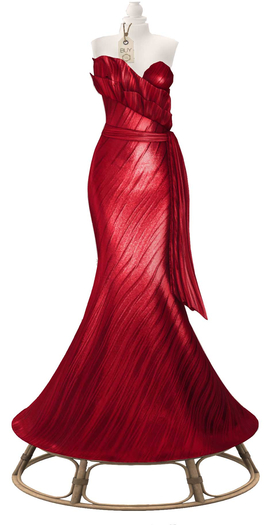 Second Life Marketplace - .:{Sofia}:. Sony Star Gown dress - Cherry ...