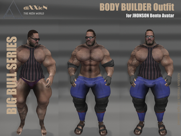 Second Life Marketplace - Johnson Body Builder Outfit
