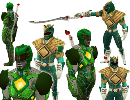 Second Life Marketplace - Power Ranger Green + Laser Sword