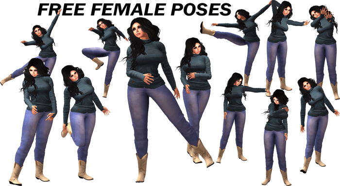 Second Life Marketplace - FREE STATIC POSES FOR FEMALES