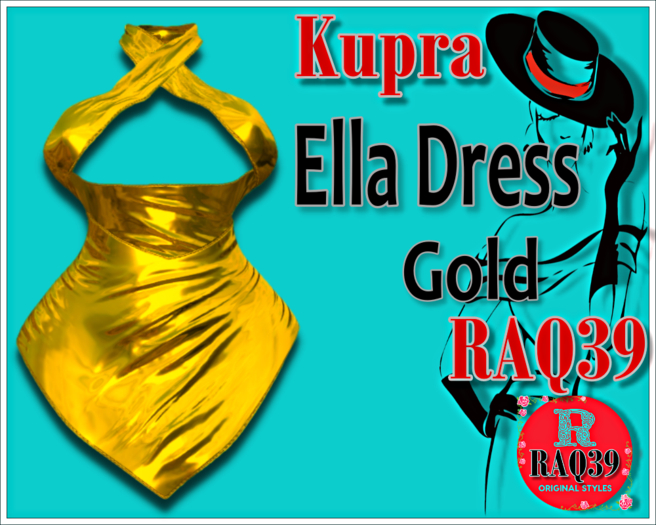 Second Life Marketplace - [R39] Kupra Ella Dress Gold
