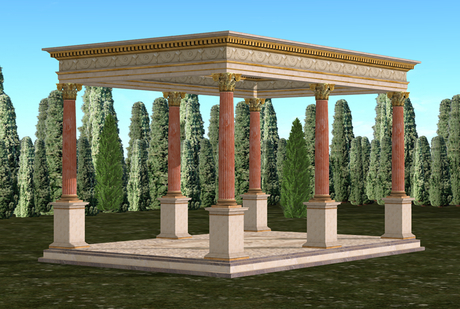 Second Life Marketplace - Salome design - Classical Roman Gazebo Sales Box