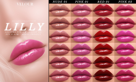 Second Life Marketplace - VELOUR: "LILLY" HD Lips (DEMOS)