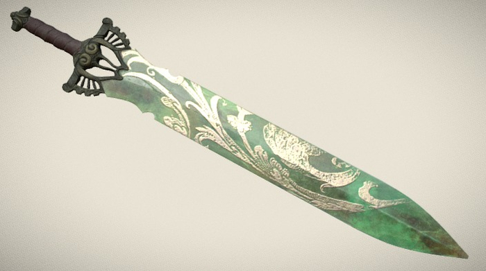 Second Life Marketplace - -AB$K- Navarro Jade Blade W/Textures Full ...