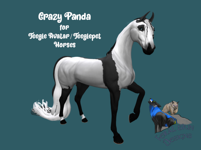 Second Life Marketplace - Crazy Panda Teegle Horse Applier (RETIRED)