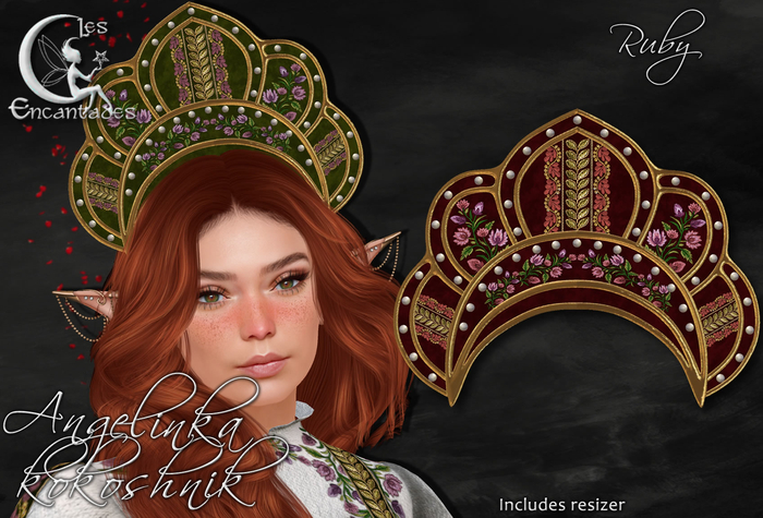 Second Life Marketplace - *LE* Angelinka Kokoshnik Ruby