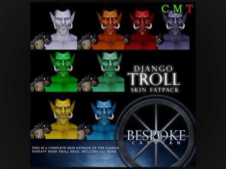 Second Life Marketplace - BeSpoke - Troll Django - Skin v1.2 - FatPack ...