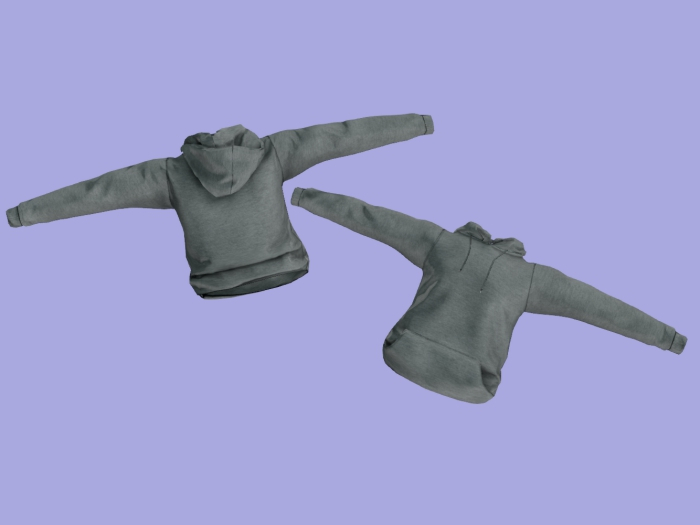 Second Life Marketplace - !CODEINE TEAR$ "KHALIL HOODIE" YOUTH- Grey