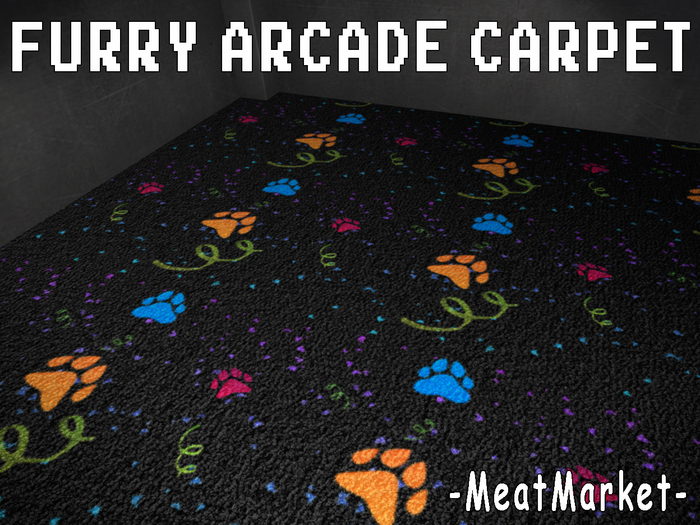 Second Life Marketplace - -MeatMarket- Furry Arcade Carpet Texture
