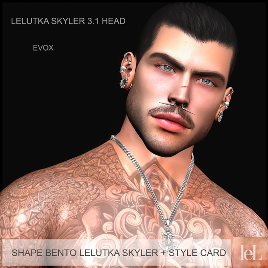 Second Life Marketplace - Alex - shape for LeLUTKA Skyler Head 3.1