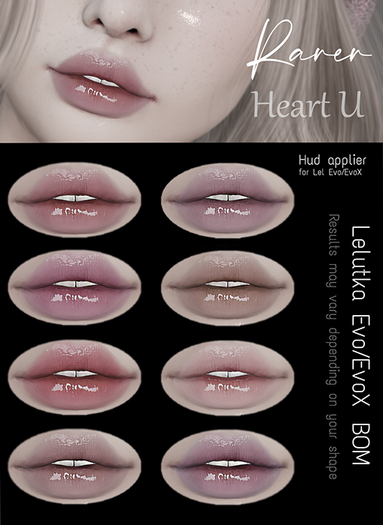 Second Life Marketplace - Rarer - DEMO Heart U Lips