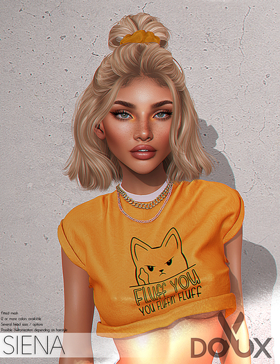 Second Life Marketplace - DOUX - Siena hairstyle [BLOGGER PACK]