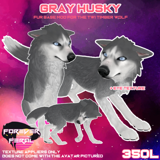Second Life Marketplace - [FFI] TWI Wolf - Gray Husky