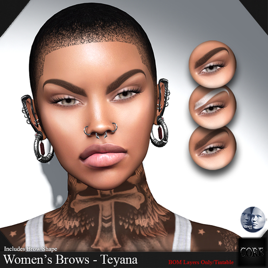 Second Life Marketplace - ::: Core ::: Women's Brows - Teyana (Genus)