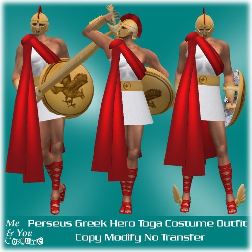 Second Life Marketplace - ***Me & You Costume Perseus Greek Hero Toga ...