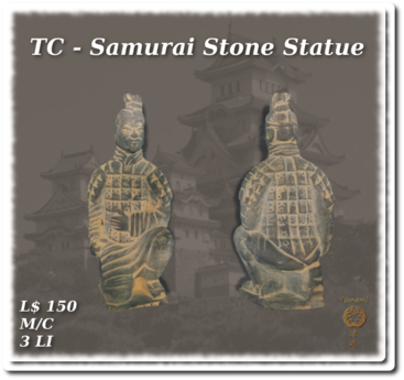 Second Life Marketplace - Samurai Stone Statue