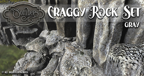 Second Life Marketplace - Craggy Rock Set - Gray