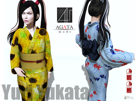 Second Life Marketplace - *AGATA* Yuri Yukata / print-C