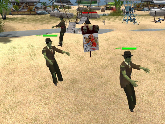 Second Life Marketplace - [WaS] Zombie Shooting Game