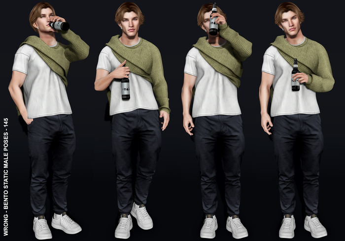 Second Life Marketplace - WRONG - STATIC MALE POSES - 145