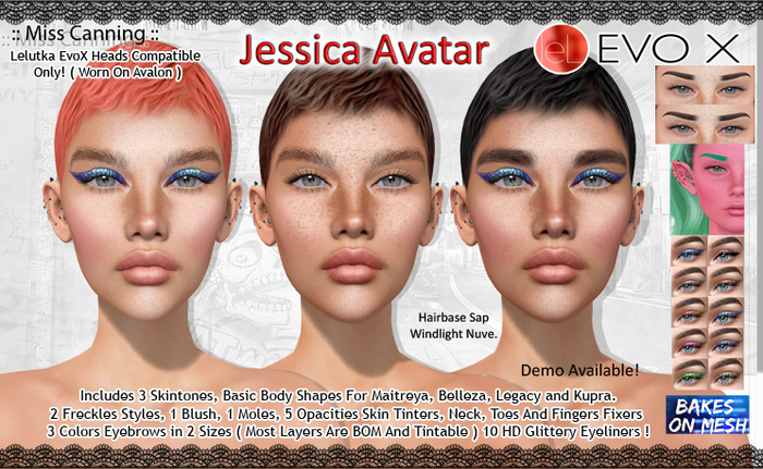 Second Life Marketplace - *:: Miss Canning :: [ Jessica Avatar Lelutka ...