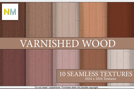 Second Life Marketplace - Varnished Wood Builders Kit 10 Seamless ...